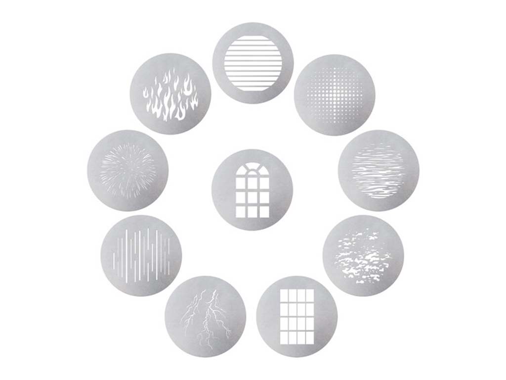 Aputure 10'lu Gobo Kit (19/26/36 Optik Şekillendirici İçin) - Türkiye ...