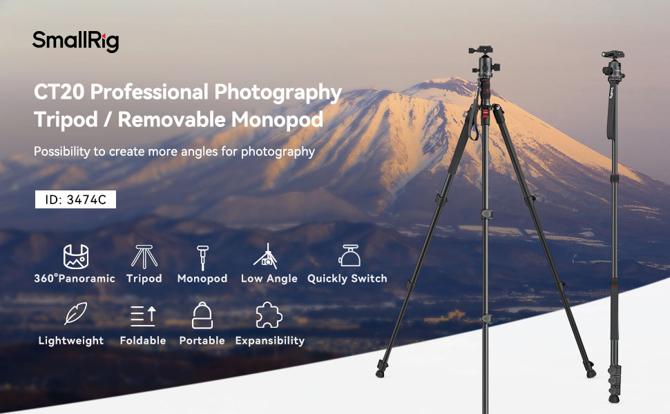 SmallRig 3474C CT-20 Alüminyum Tripod - Türkiye’de Amerika Fiyatları ...